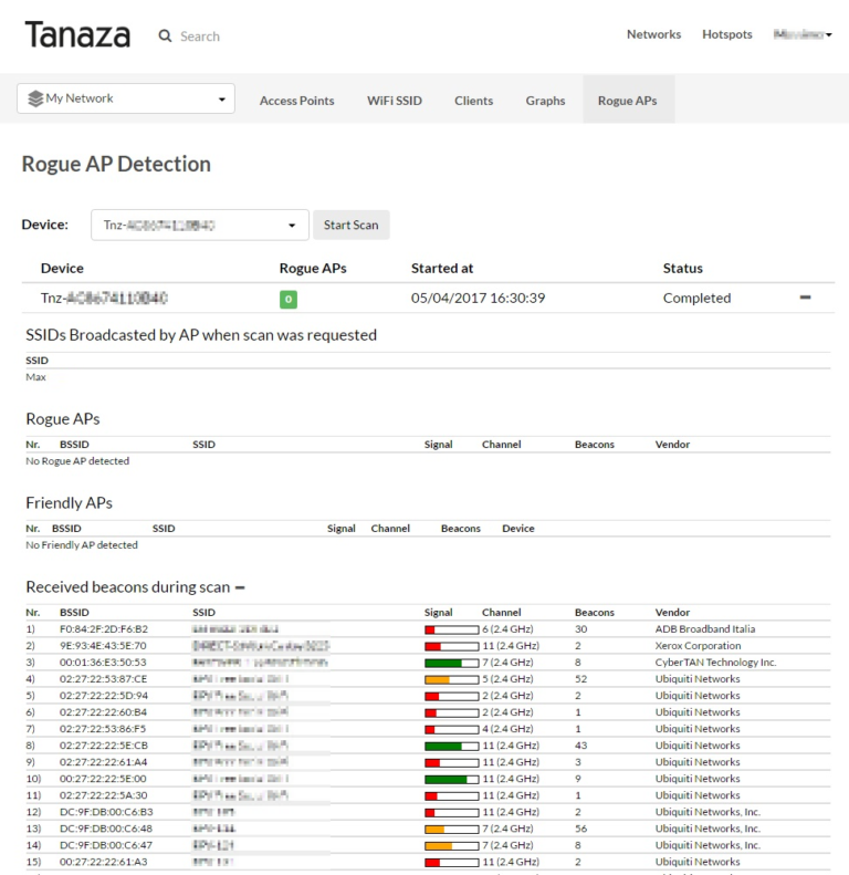 Rogue devices detection, scan your networks to detect rogue devices